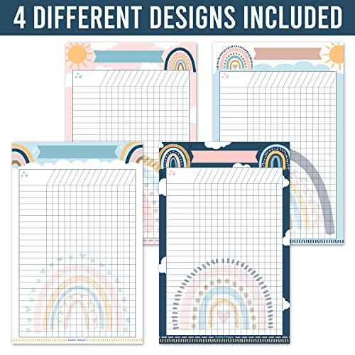 Buy Hadley Designs 4 Boho Data Charts Classroom Incentive Chart for ...