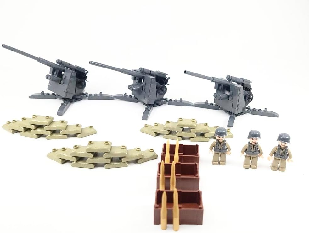 Amazon.com: General Jim's WW2 German Anti-Aircraft Building Blocks Set ...