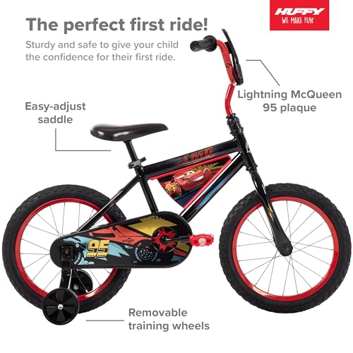 Snapklik.com : Disney Cars 16-inch Boys Black Bike