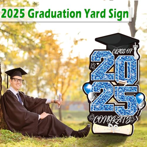 2025 Extra Large Graduation Yard Signs - 47 Inch Class of 2025 Lawn ...
