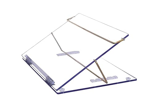 Panku® Acrylic Writing Desk Clear Writing Table Top Elevator with ...