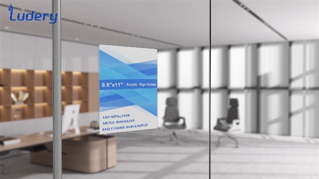 Watch Ludery Acrylic Wall Sign Holder on Amazon Live