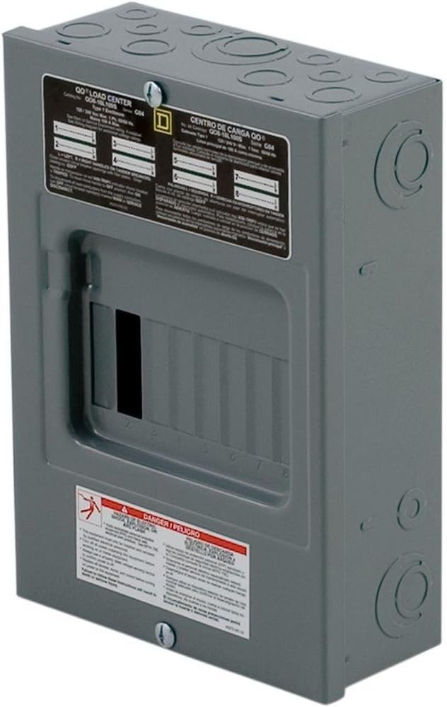 Main Lug Panel Square D QO816L100SCP 100 Amp Load Center - 8 Space 16 ...