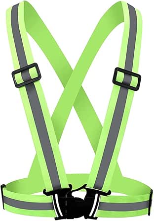 Amazon.com: axGear Reflective Vest Adjustable Safety Running High ...