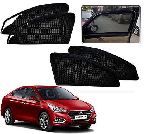 Autopearl Car Window Sun Shade Set Compatible with Verna (Set of 4 ...