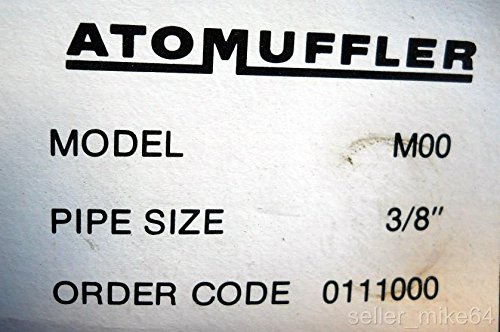ATOMUFFLER M00, AIR EXHAUST MUFFLER, 3/8" NPT MALE, 125 PSI, NIB ...