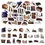 52PCS Vintage Letter Stickers - Mini Size Scrapbook Stickers, DIY ...