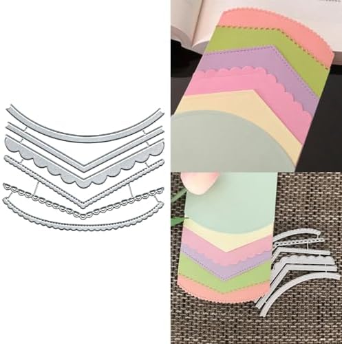 Amazon.com: Wavy Border Oval Edge Metal Die Cuts Dies Stencil, Edge ...