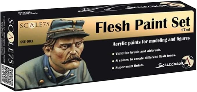 Amazon.com: Scale 75 Scale Color, Flesh Paint Set, Flesh Paint Set ...