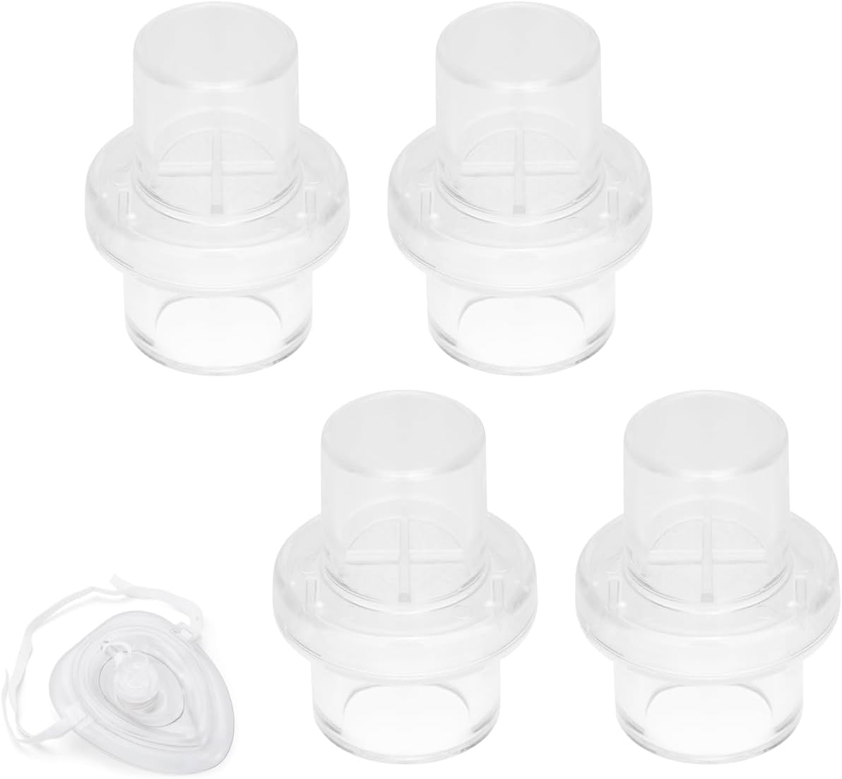 One Way Replacement Valve for CPR Mask,4Pcs Disposable Portable CPR ...
