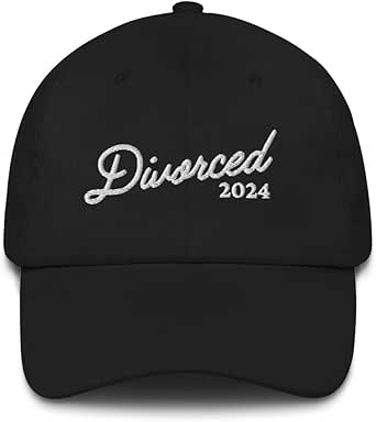 Divorced 2024 Divorce Party Embroidered Dad Hat Black at Amazon Women’s ...