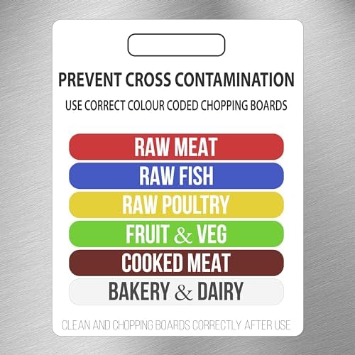 2 Laminated Food Hygiene Stickers Self adhesive Waterproof Vinyl ...
