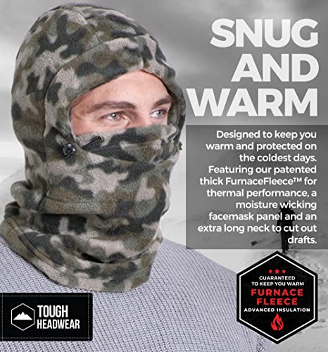 Buy Tough Headwear Balaclava Fleece Hood & Windproof Ski Mask ...