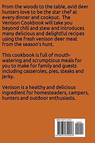 Snapklik.com : Venison Cookbook: Deer Meat Recipes For Hunters