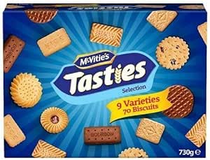 McVities Tasties Selection Assortment Biscuit Box 730g 8 Varieties 70 ...