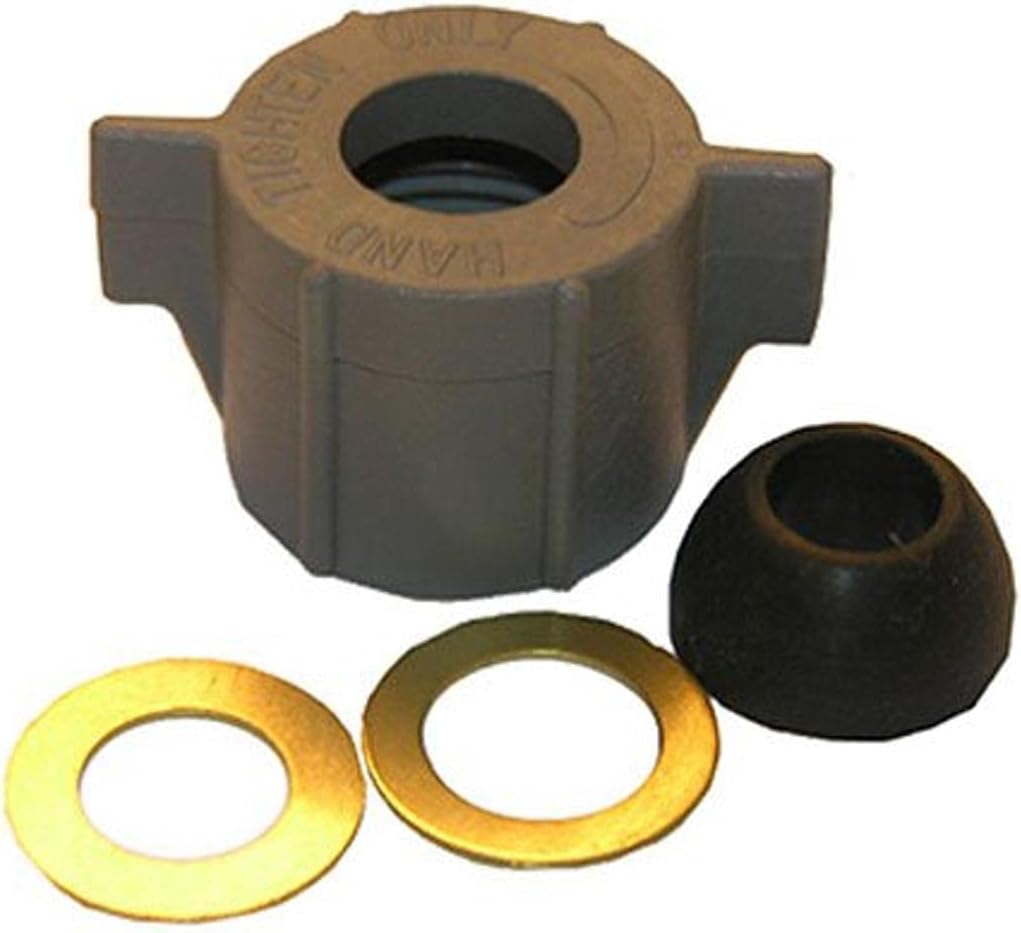 LASCO 03-1843 Plastic Ballcock Nut with Cone Washer and Brass Ring ...