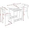 Amazon.com - Giantex 3 PCS Bistro Dining Set Table and 2 Chairs Kitchen ...