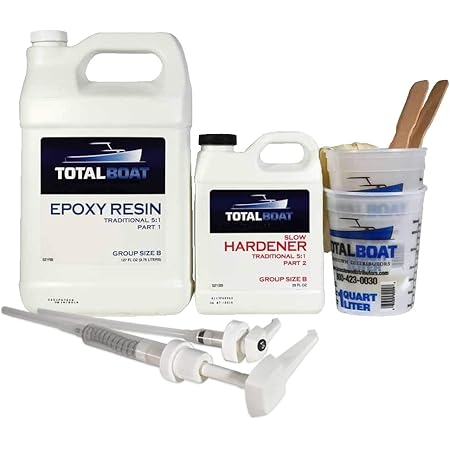 Amazon.com: TotalBoat High Performance Epoxy Kit, Crystal Clear Marine ...