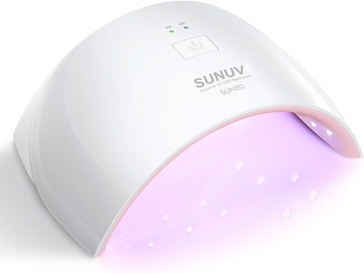 SUNUV 24W UV Light LED Nail Dryer Curing Lamp for Fingernail & Toenail ...