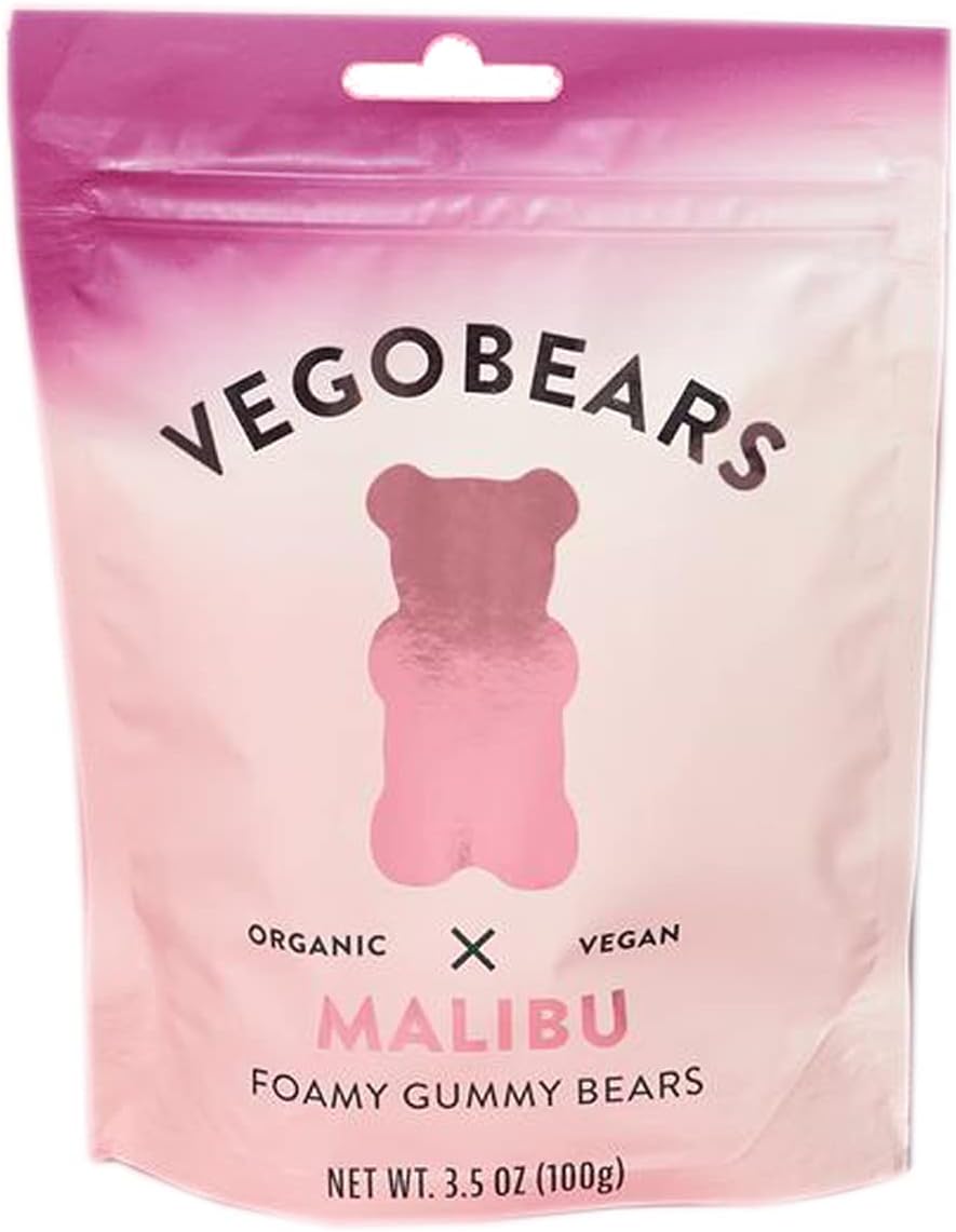Amazon.com : Candy People VegoBears Malibu Foamy Organic Gummy Bears ...