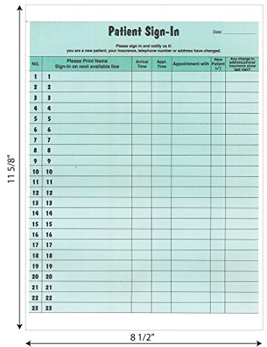 Snapklik.com : Tabbies Patient Sign-in Peel Off Label Forms, 8-1/2 X 11 ...