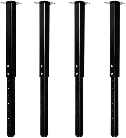 Amazon.com: QLLY Adjustable Square Table Leg, 24-40 inch, 60-100cm ...