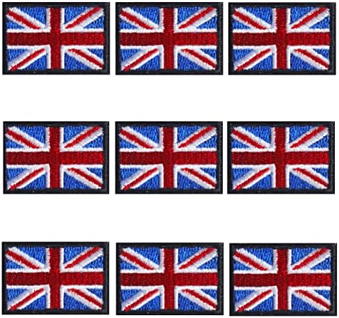UK Flag Embroidered Iron/Sew On Union Jack Patch United Kingdom Badge ...