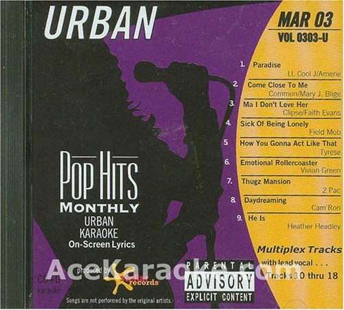 Karaoke Music CDG: Pop Hits Monthly Urban March 2003 CDG - Amazon.com Music