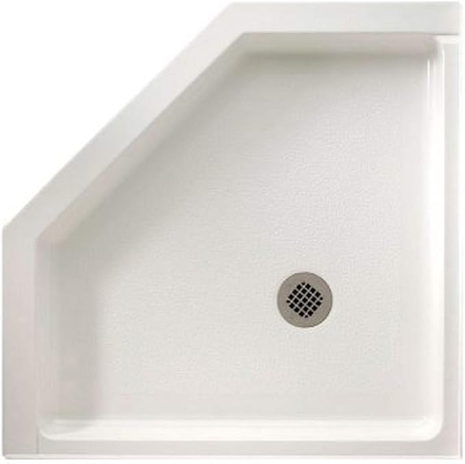 Swanstone R-38NEO-010 Veritek Neo-Angle Shower Base, 38-in L X 38-in H ...