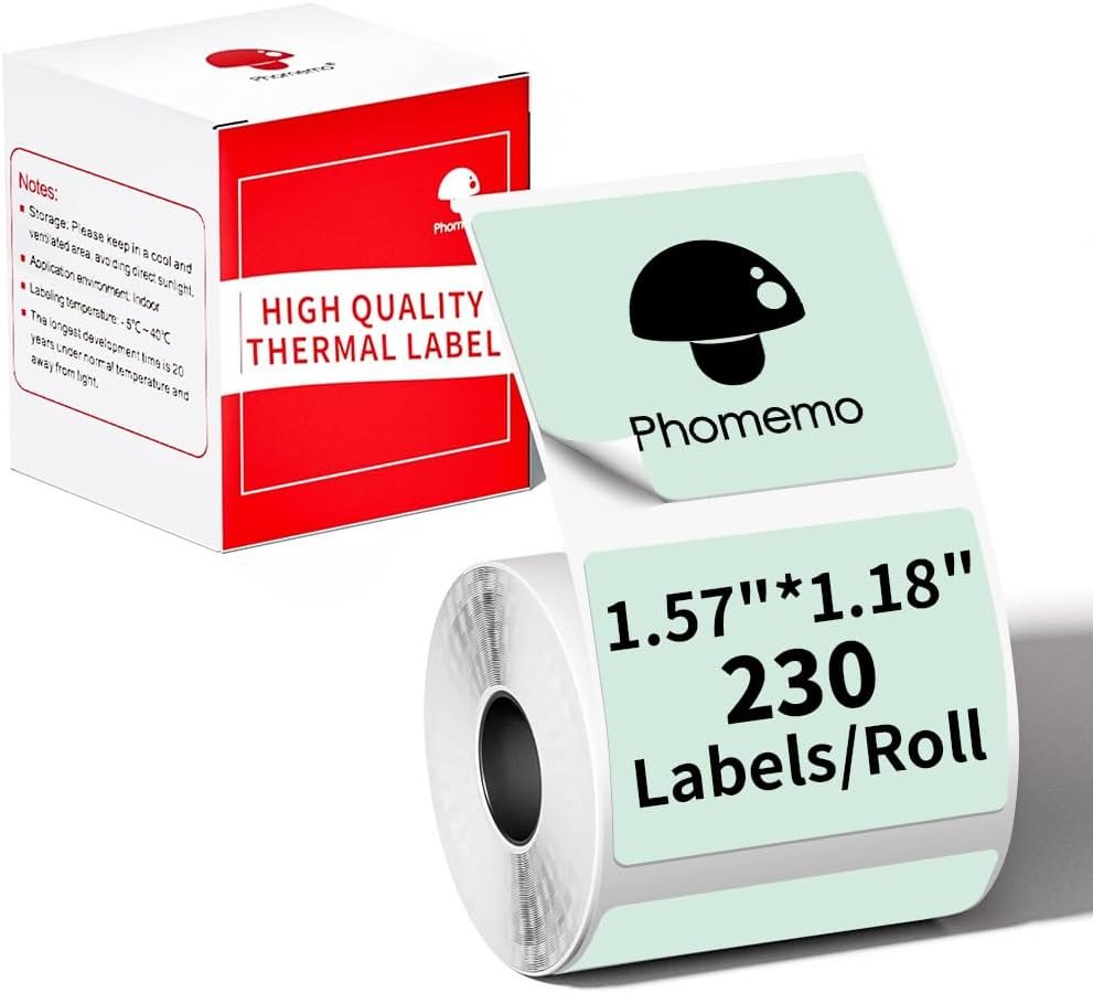 Phomemo M110 M120 M200 M220 M221 Label Maker Tape - Thermal Printer ...