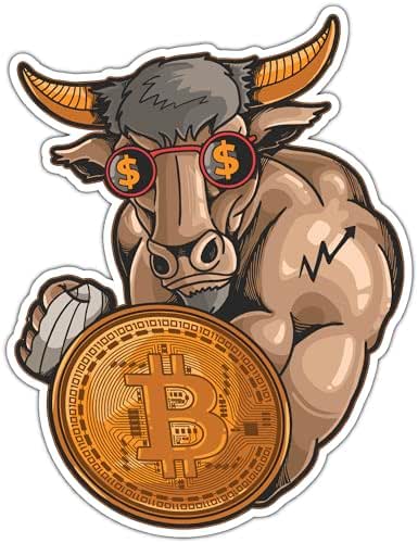 Amazon.com: Crypto Mining Bull - Bitcoin Trading & Money Vinyl Sticker ...