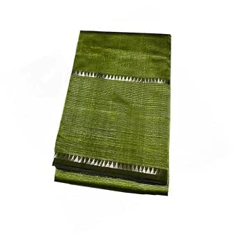 Buy NIMRA CRAFT Women's Cotton Art Silk Plane Saree With Designed ...