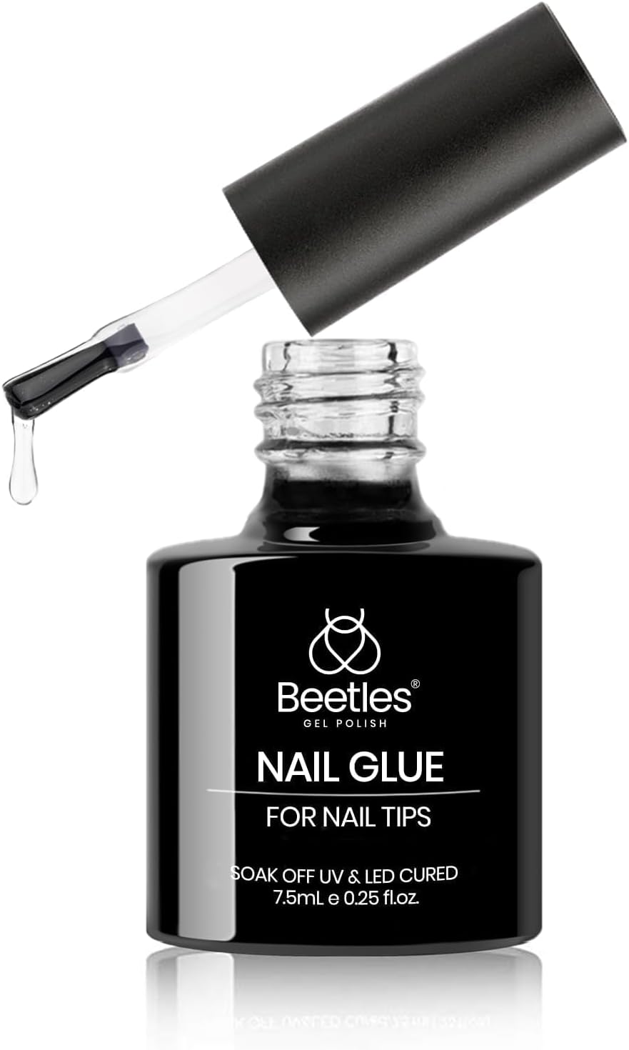 beetles Gel Polish 5 in 1 Nail Glue Gel for Nail Tips and Clear Acrylic ...