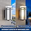 EERU Large Outdoor Wall Lights 15.35" H x 6.7" W, Waterproof Wall ...