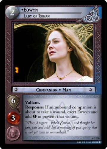 Amazon.com: LOTR TCG TTT TWO TOWERS FOIL EOWYN LADY OF ROHAN 4C270 ...