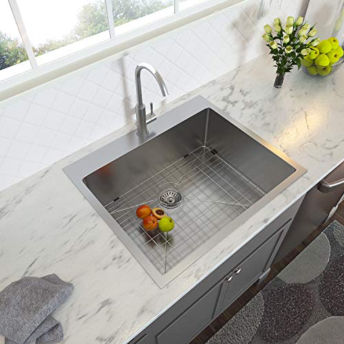 Lordear Drop In Utility Sink 25×22 Laundry Room Sinks 16 Gauge ...