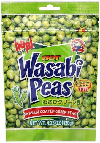 Amazon.com: Hapi Wasabi Coated Green Peas, 4.23 oz (12 pack) : Grocery ...