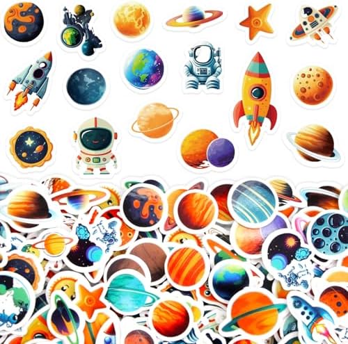 Amazon.com: Outer Space Foam Stickers Solar System Assorted Planet ...