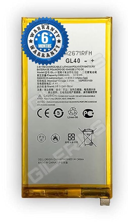 GILERINS® Original GL40 Battery for Motorola Z Play /XT1635 XT1635 ...