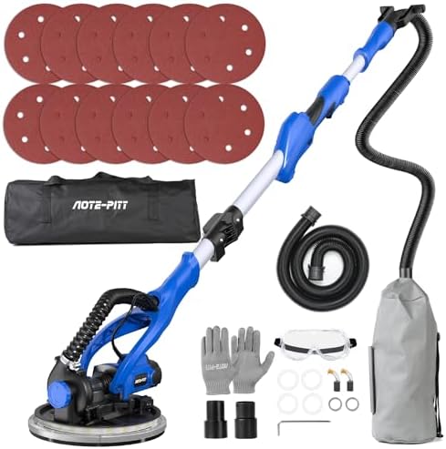 AOTE-PITT Drywall Sander, 820W Electric Drywall Sander with Vacuum Dust ...