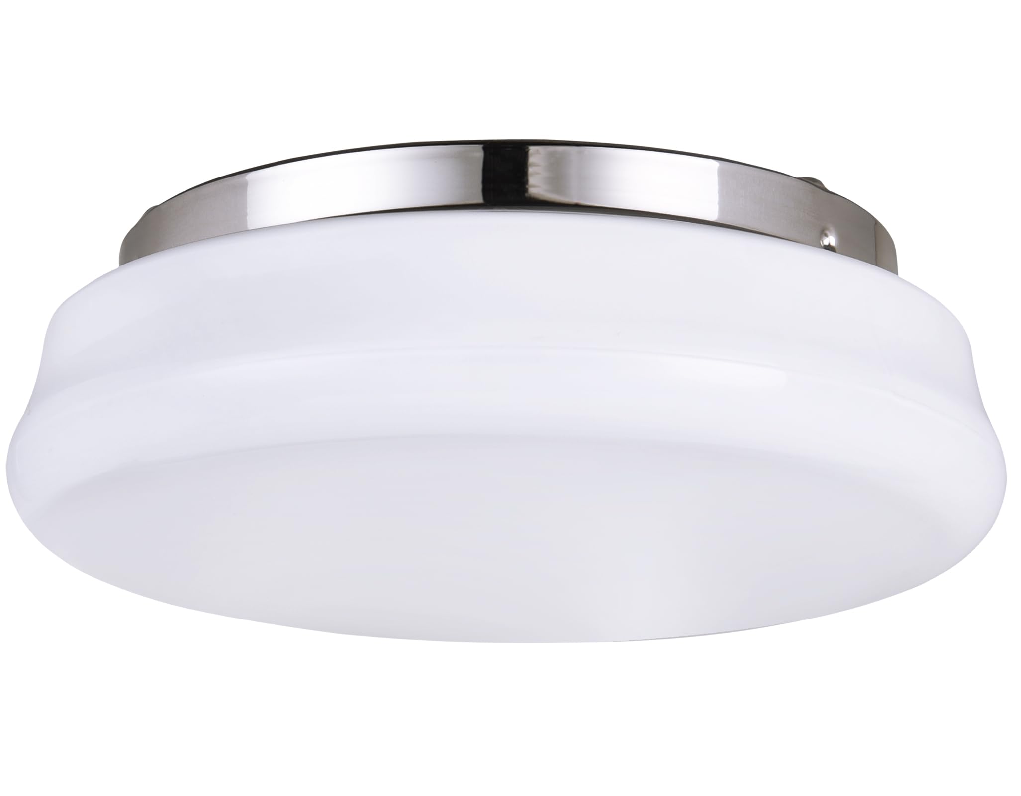 11.5 Inch Round Ceiling Light, 1 Light LED Flush Mount, Nickel Porch ...