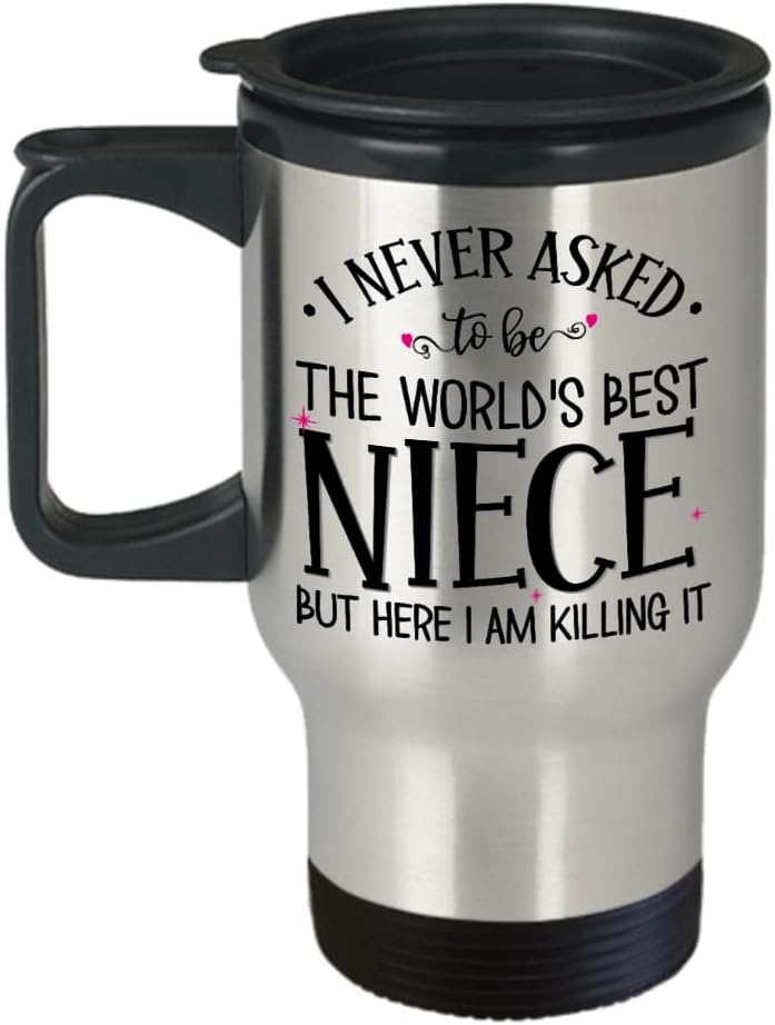 Amazon.com: Worlds Best Niece Travel Mug from Aunt Uncle Appreciation ...