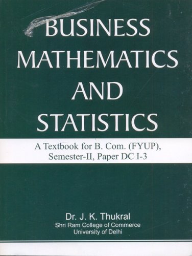 Amazon.in: Buy Business Mathematics And Statistics: A Textbook for B ...