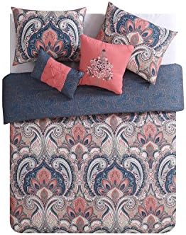 Amazon.com: VCNY Home - Comforter Set, 5-Piece Reversible Bedding with ...