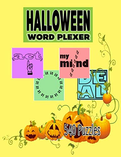 Halloween word plexer: Word Games challenging puzzles Big print Easy ...