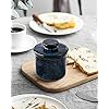 HOME DECOR Reactive Glaze Butter Crock, French Butter Dish with Lid for ...