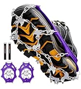 Amazon.com : Crampons Ice Cleats Traction Snow Grips for Boots Shoes ...