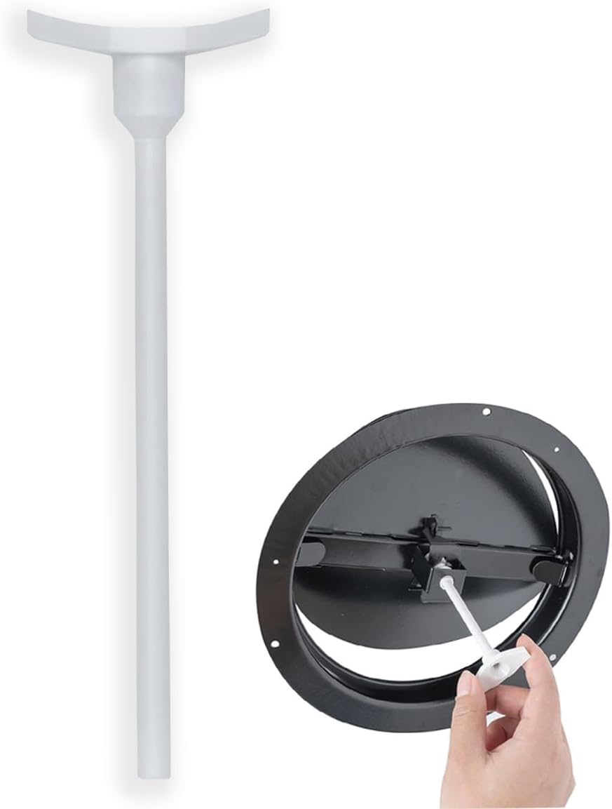 HVAC Manual Damper knob White, Designed for .25 Inch Shaft dampers ...