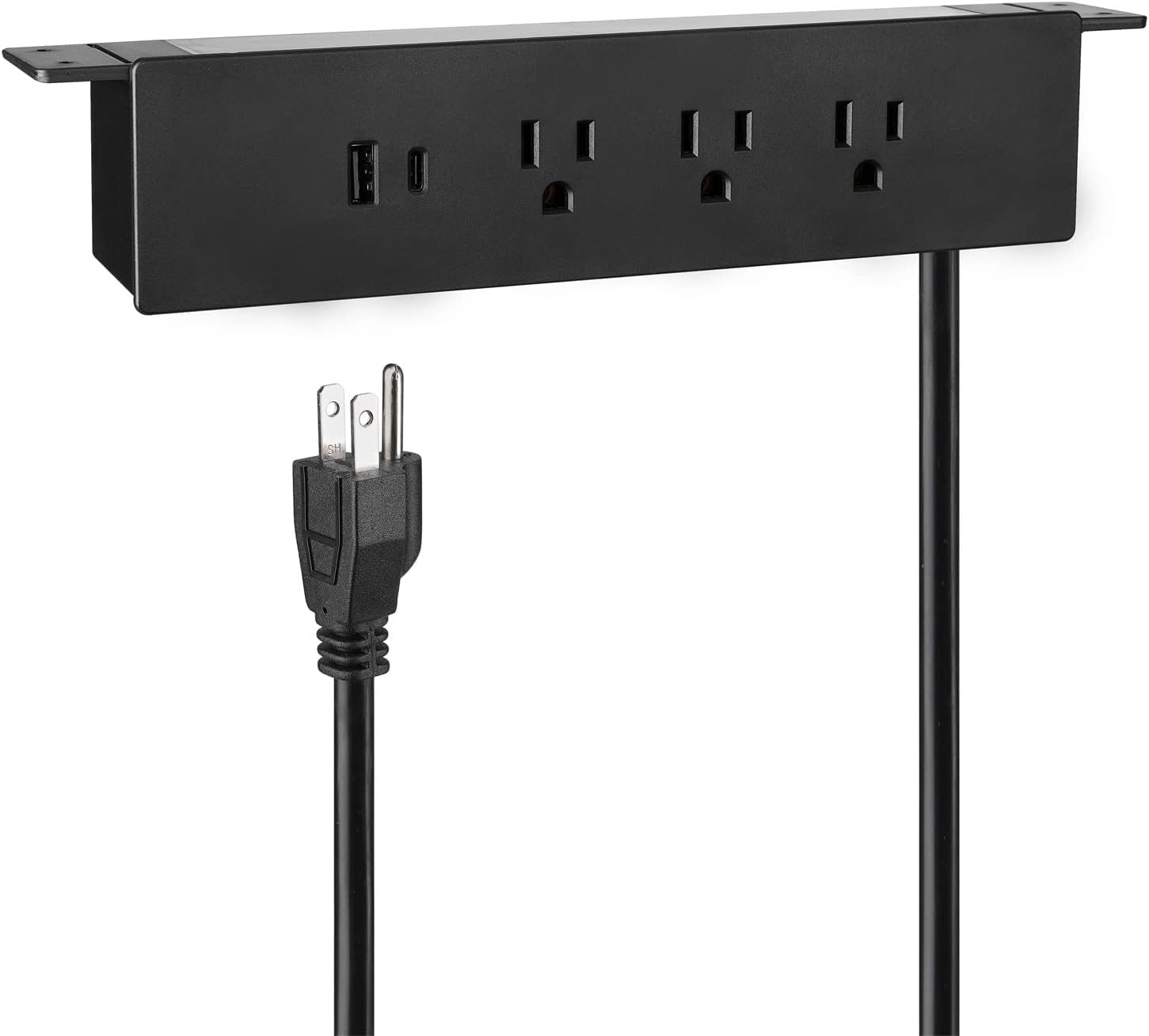 Under Desk Power Bar, Haylink Desktop Power Bar with USB C, 3 AC ...