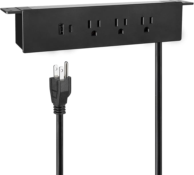 Amazon.com: Haylink Desk Outlet Station with 3 AC Outlets, 2 USB Ports ...